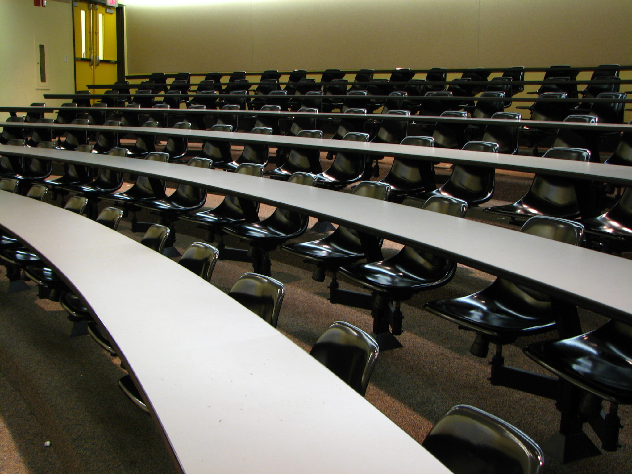 An empty lecture hall - Educating Nurses